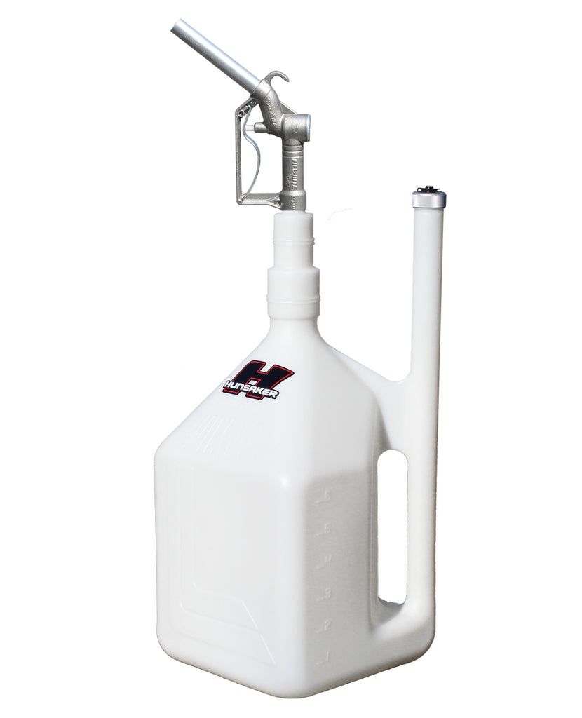 8 GALLON / 30.3 LITER QUIKFILL JUG w/ FILL CONTROL NOZZLE – HUNSAKER USA